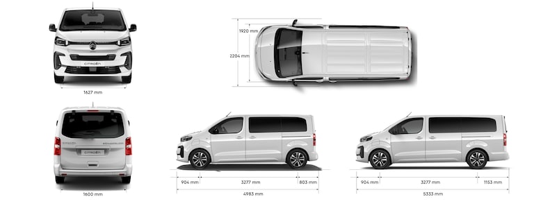 Citroen Spacetourer Abmessungen Laderaum